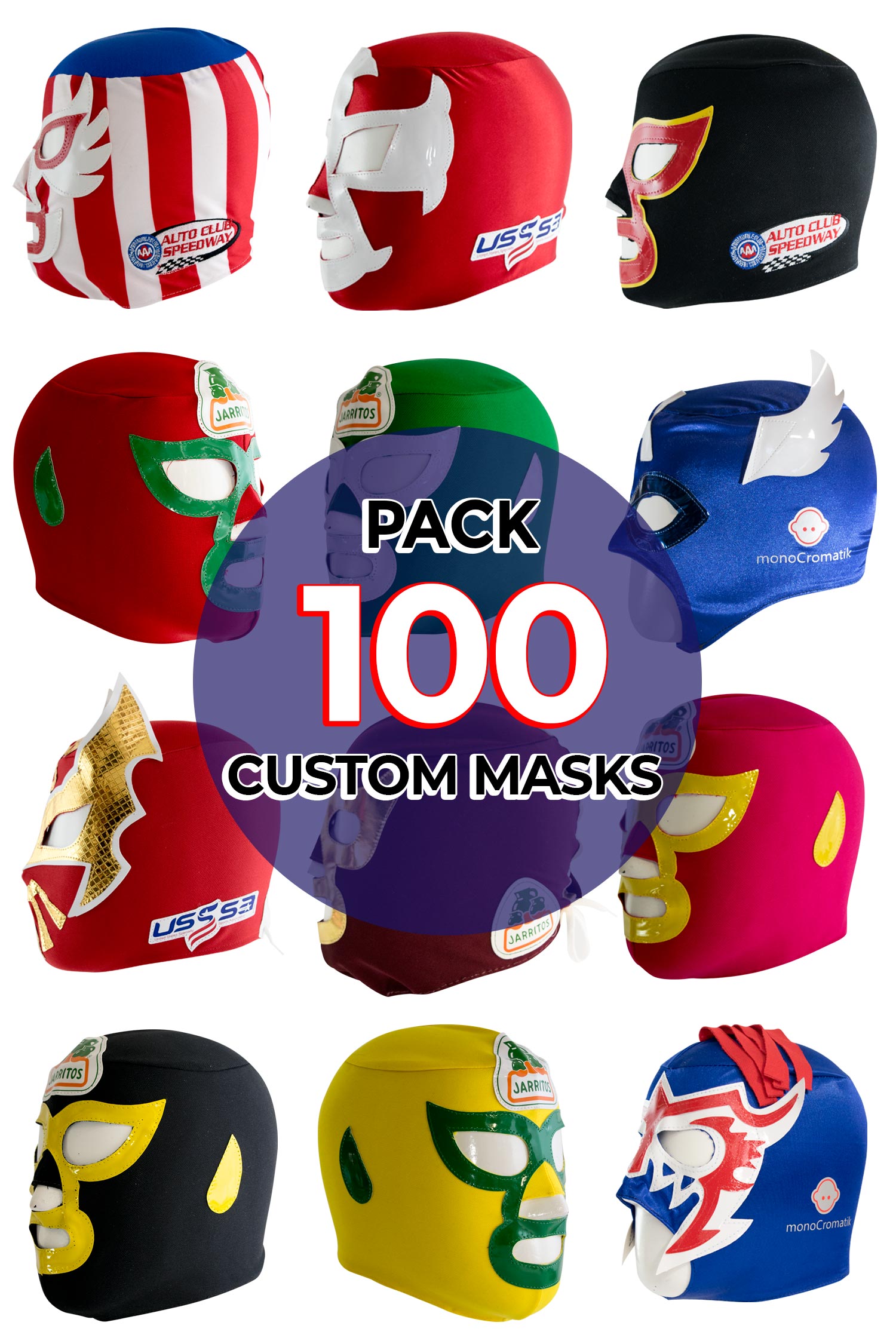 Wholesale 100 custom ADULT masks with your company's brand - Masksports